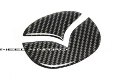 For 06-15 Mazda MX-5 Miata NC Front Emblem Logo Carbon Fiber Insert ...