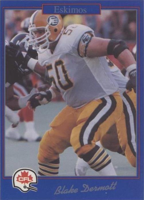 1991 Jogo CFL - Blake Dermott #17 for sale online | eBay