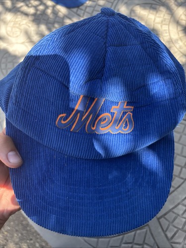 NY Mets Hat Corduroy Snapback Gatorade Cap Pathmark UII MLB New York ...
