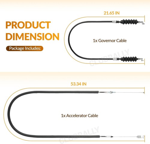 Club Car Precedent Gas Golf Cart Governor & Accelerator Throttle Cable ...