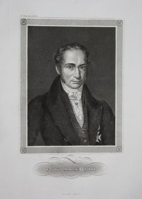 1850 - Ernst Wilhelm Arnoldt Kaufmann Politiker engraving Stahlstich ...