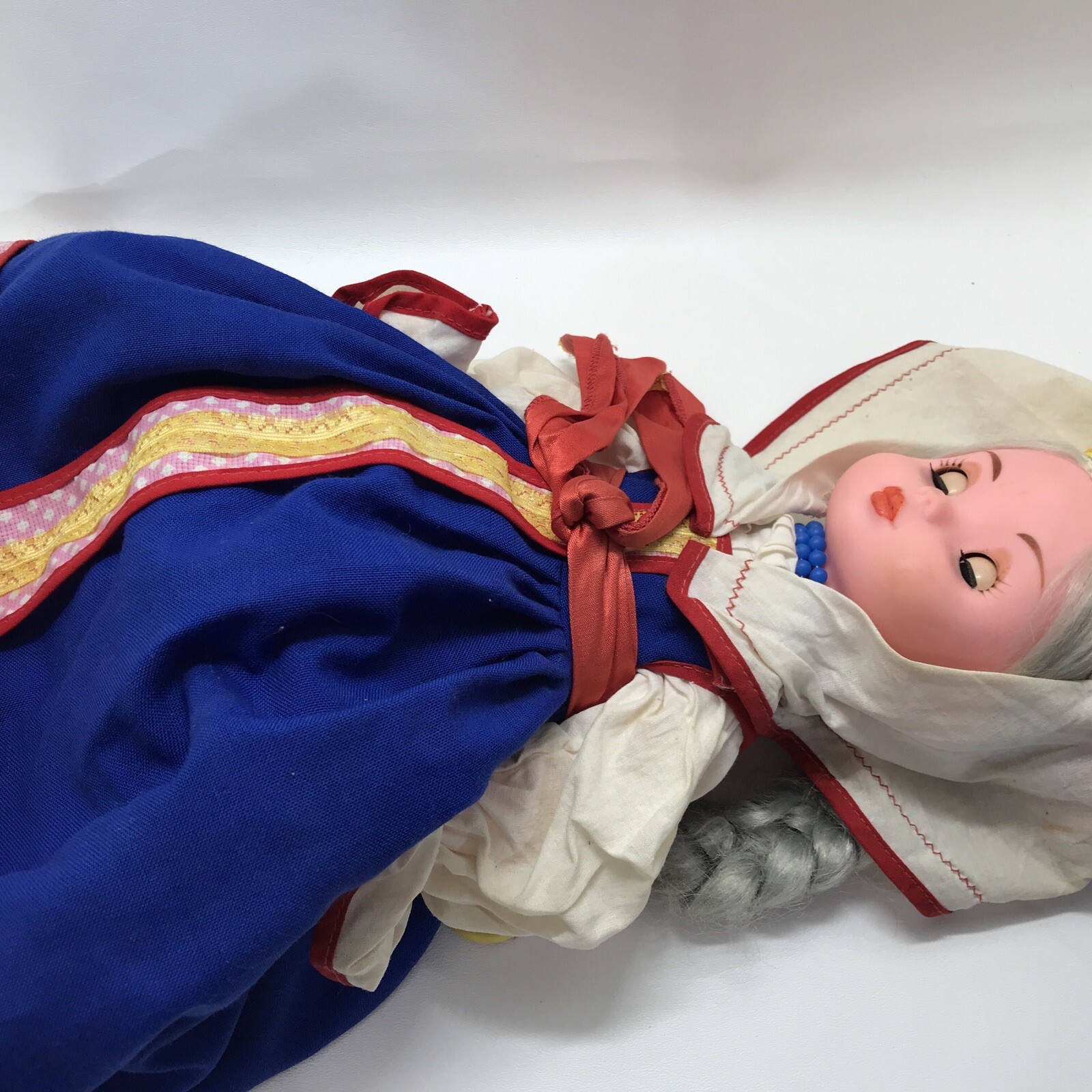 Toy Factory Souvenir Doll in a Suit Based on the Russian Folk Clothes