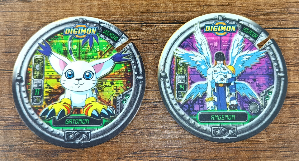 DIGIMON MEGA TAZOS 20/20 FULL SET!! PEPSICO, ARGENTINA 2001 - EXTREMELY ...