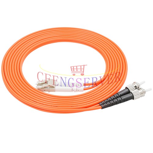 50M Fiber Patch Cable Cord Jumper Duplex MM Multi-mode LC UPC to ST UPC ...