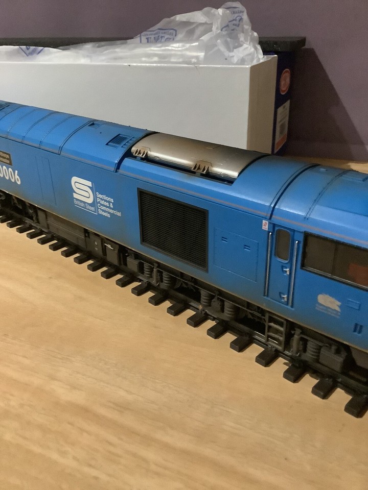 HELJAN O GAUGE CLASS 60 BRITISH STEEL 60006 'SCUNTHORPE IRONMASTER' TMC ...