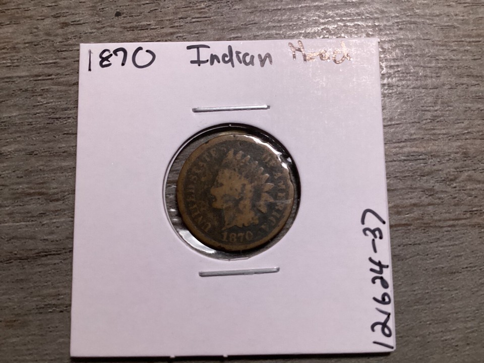 1870-Indian Head Penny Small Cent-“Bold N”-Detail See Desc-121624-37 | eBay