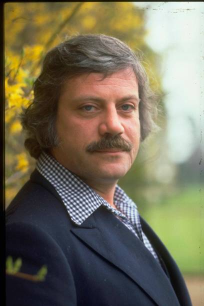 Oliver Reed outside Broome Hall his country house in Surrey 1978 Old ...