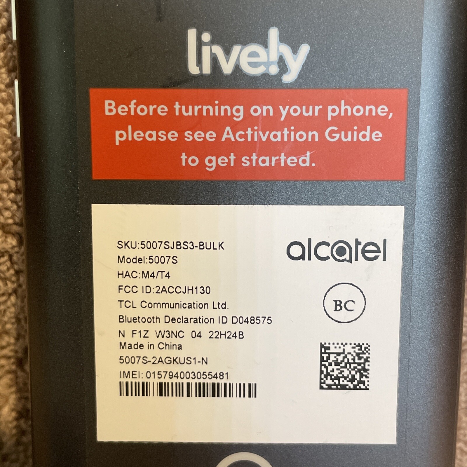 Lively Jitterbug Smart3 Smartphone for Seniors – Excellent Condition ...