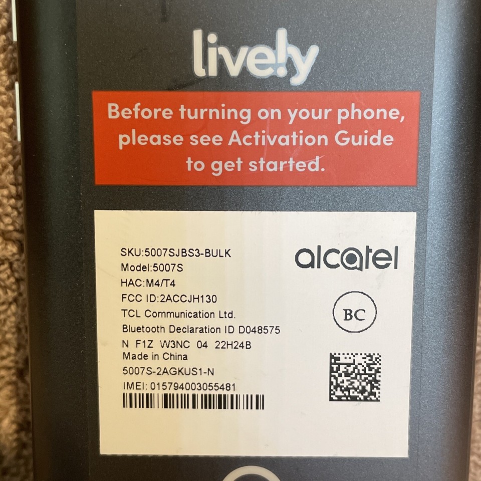 Lively Jitterbug Smart3 Smartphone for Seniors – Excellent Condition ...