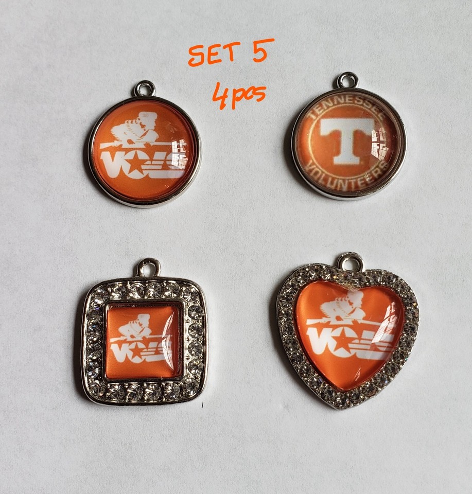 Sell 4pcs of Tennessee Vols College Football team, glass made, enamel ...