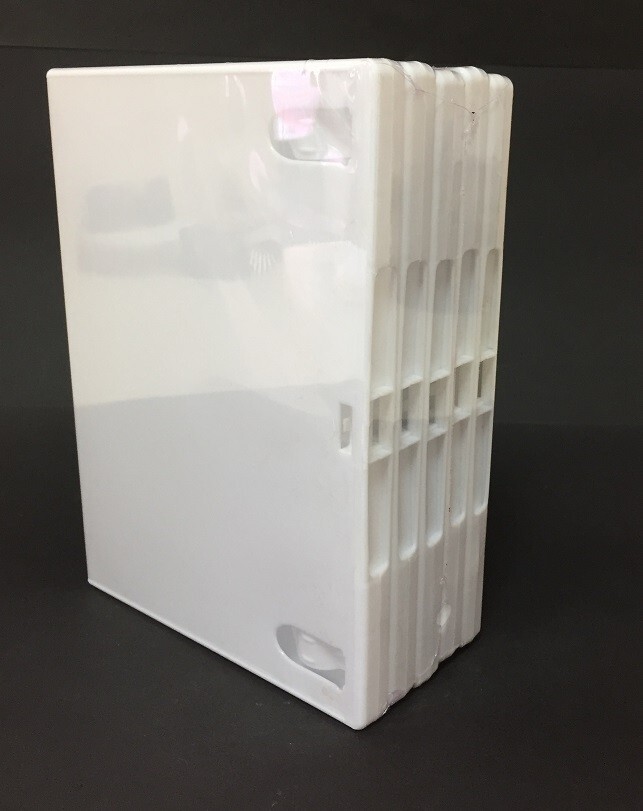 WHITE DVD CASES - 5 x STANDARD 10 mm AMARAY WHITE SINGLE DVD CASES ...