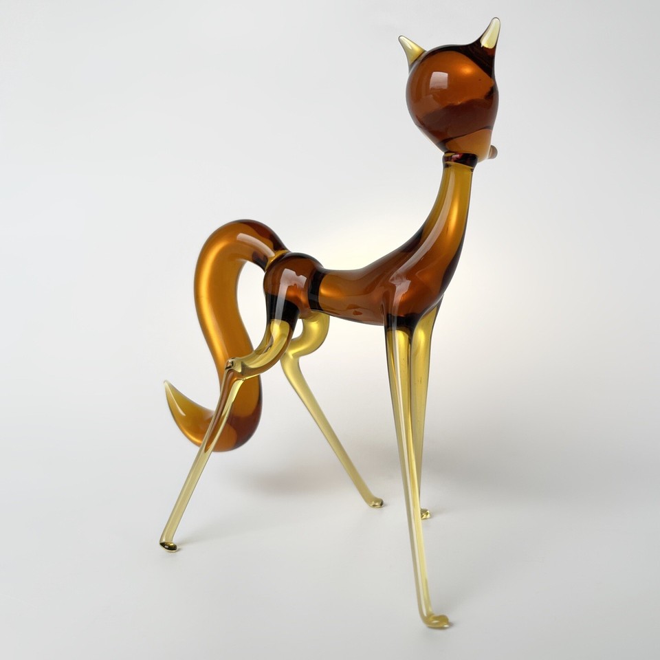 Murano glass Figurine Hand Blown Art Glass Sculpture Vintage | eBay