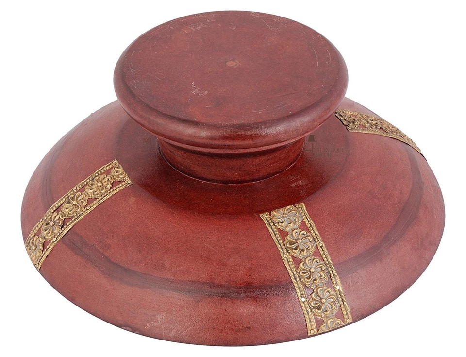 Wooden Brown Kitchen Decor Bowl, Mango Wood Solid Dishware Plate For ...