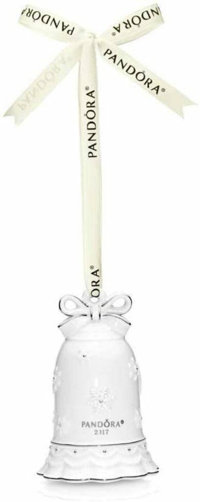 NOS 2017 Pandora Limited Edition Christmas Ornament Bell With Bag Box # ...