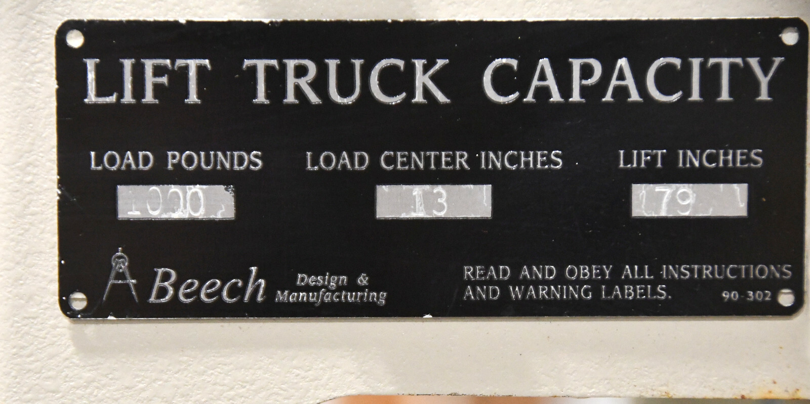 Beech Design SMS-1000-S Manual Winch Stradle Crane Lift. | eBay