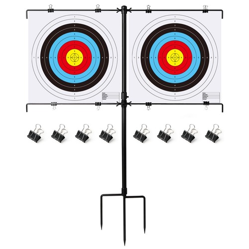 suituts Adjustable Shooting Target Stand, Paper Target Stand with 8 ...