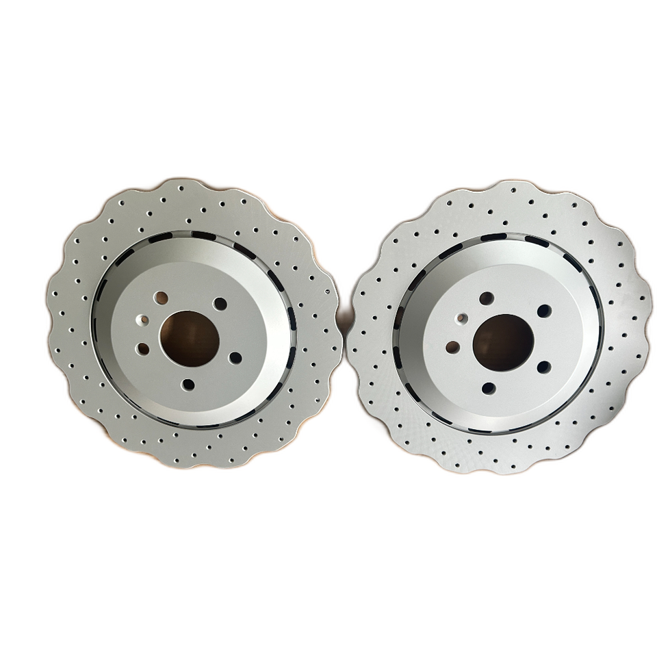 2pcs For Audi A6 RS6 C7 4G Rear Drilled Wavy Brake Discs 356mm ...