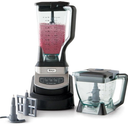 Brand New! NINJA Kitchen System Blender 1100W NJ602W 72 & 40 Oz ...