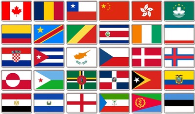 FRIDGE MAGNET - WORLD FLAGS (Various) Large , C to E | eBay