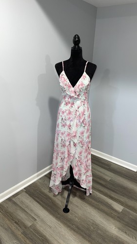 Fashion Nova Grow Matter What floral maxi dress size small mint pink ...