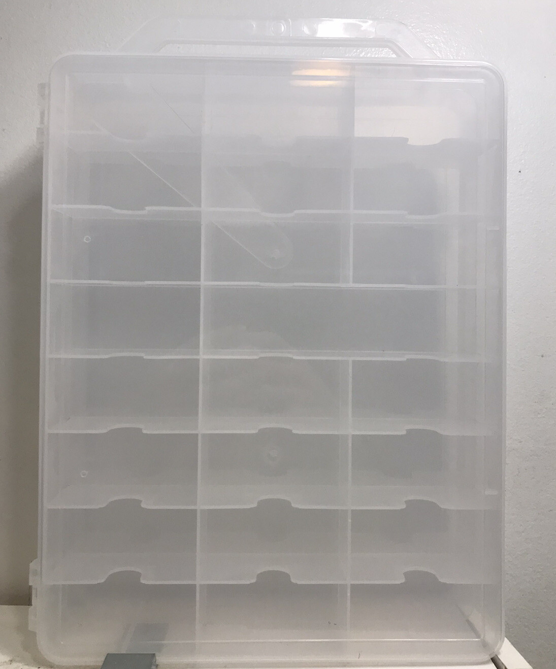 Hot Wheels Nascar 48 Car Diecast Storage Case Clear Rare? HTF? Carrying ...