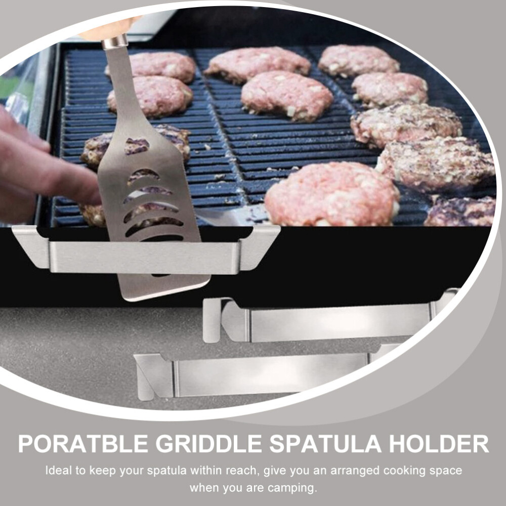 3 Pcs BBQ Tool Rack Thickened Stainless Steel Chopstick Holder Griddle ...