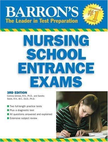 Barron's Nursing School Entrance Exams by Sandra Swick and Corinne ...