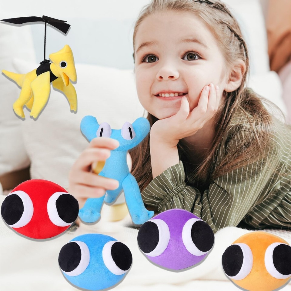 Rainbow Friends Chapter 2 Cyan Plush Toys Yellow Friend Soft Stuffed ...