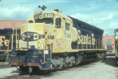 ATSF 5311 SD-45 (SANTA FE) --- Original Slide T1-14 | eBay