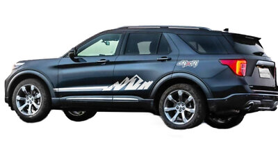 Graphics Mountain Stripe Car Door Sticker Kit For Ford Explorer Side ...