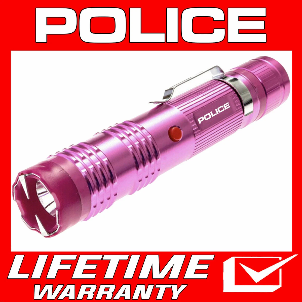 Pink Flashlight Taser Rechargeable