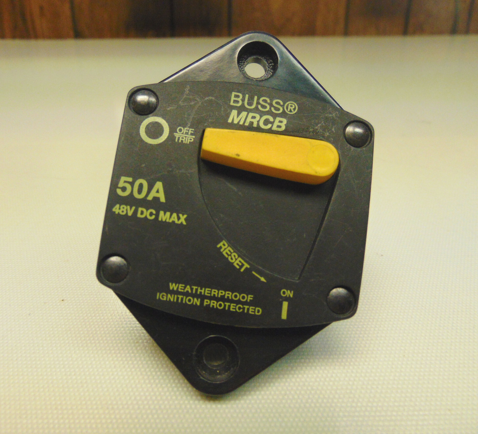 Buss MRCB 50 Amp Marine Panel Circuit Breaker 187050p-03-1 VB for sale ...