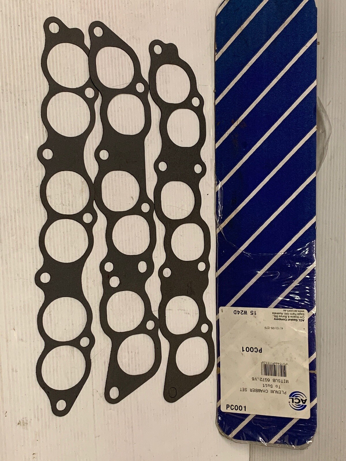 Mitsubishi 6G72 Upper Inlet Manifold Plenum Chamber Gasket Set ACL ...