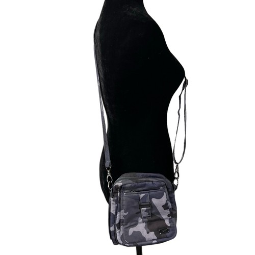 Lug Infinity Collection Can Can Blue Camo Camouflage Cross Body Purse ...