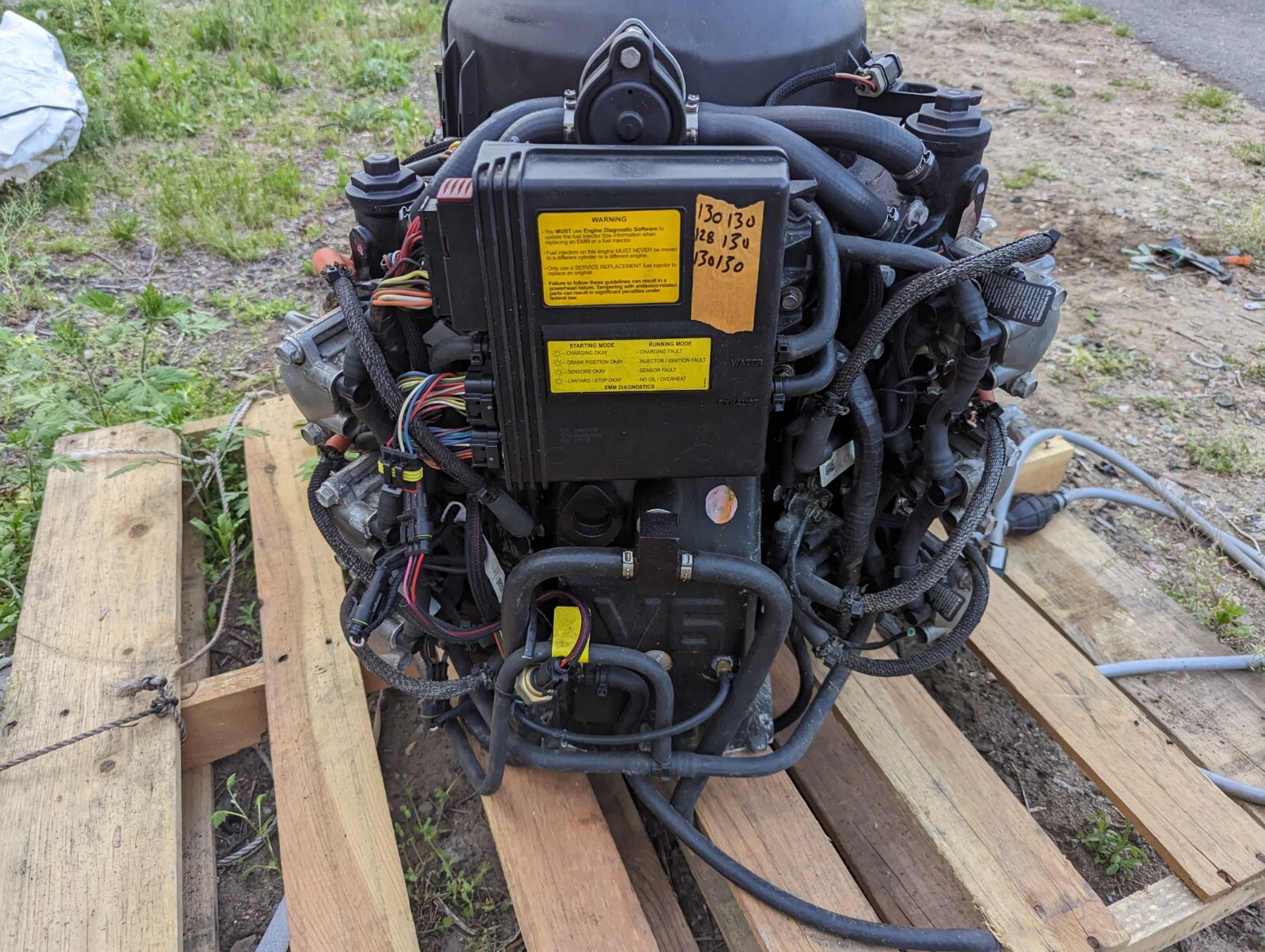 2007 Evinrude ETEC 200 HO H.O. Powerhead Dressed Good Compression | eBay