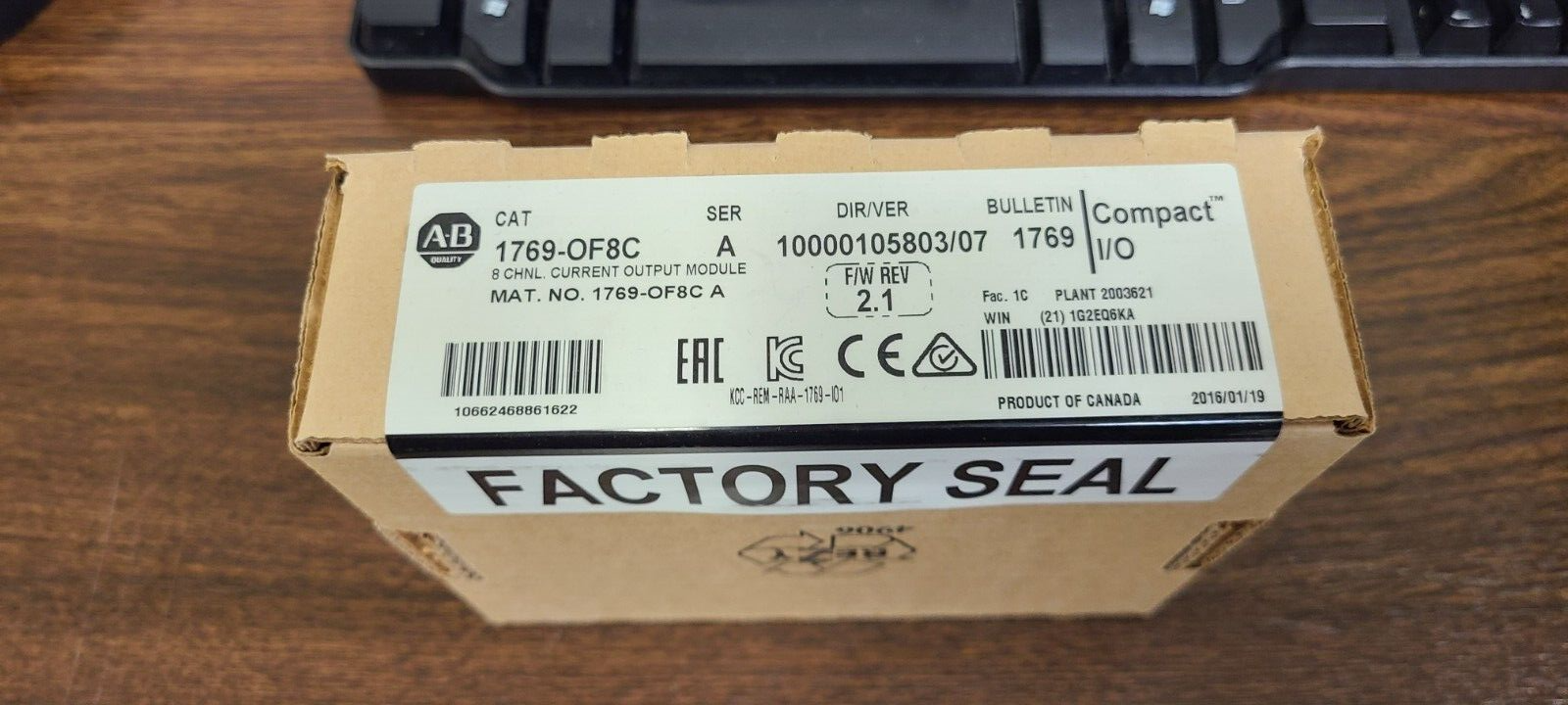 1769-OF8C, AB Output Module,CompactLogix,Analog,8 Point, Current Only ...