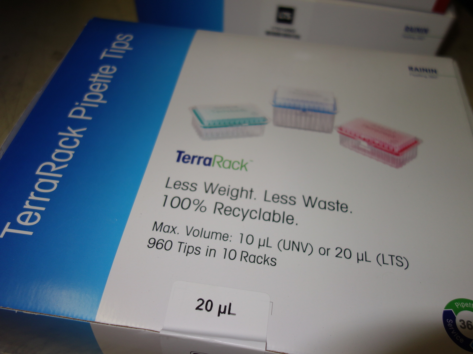 Mettler Rainin Pipette Tips TR LTS 20µL S 960A/10 TerraRack Sterilized ...