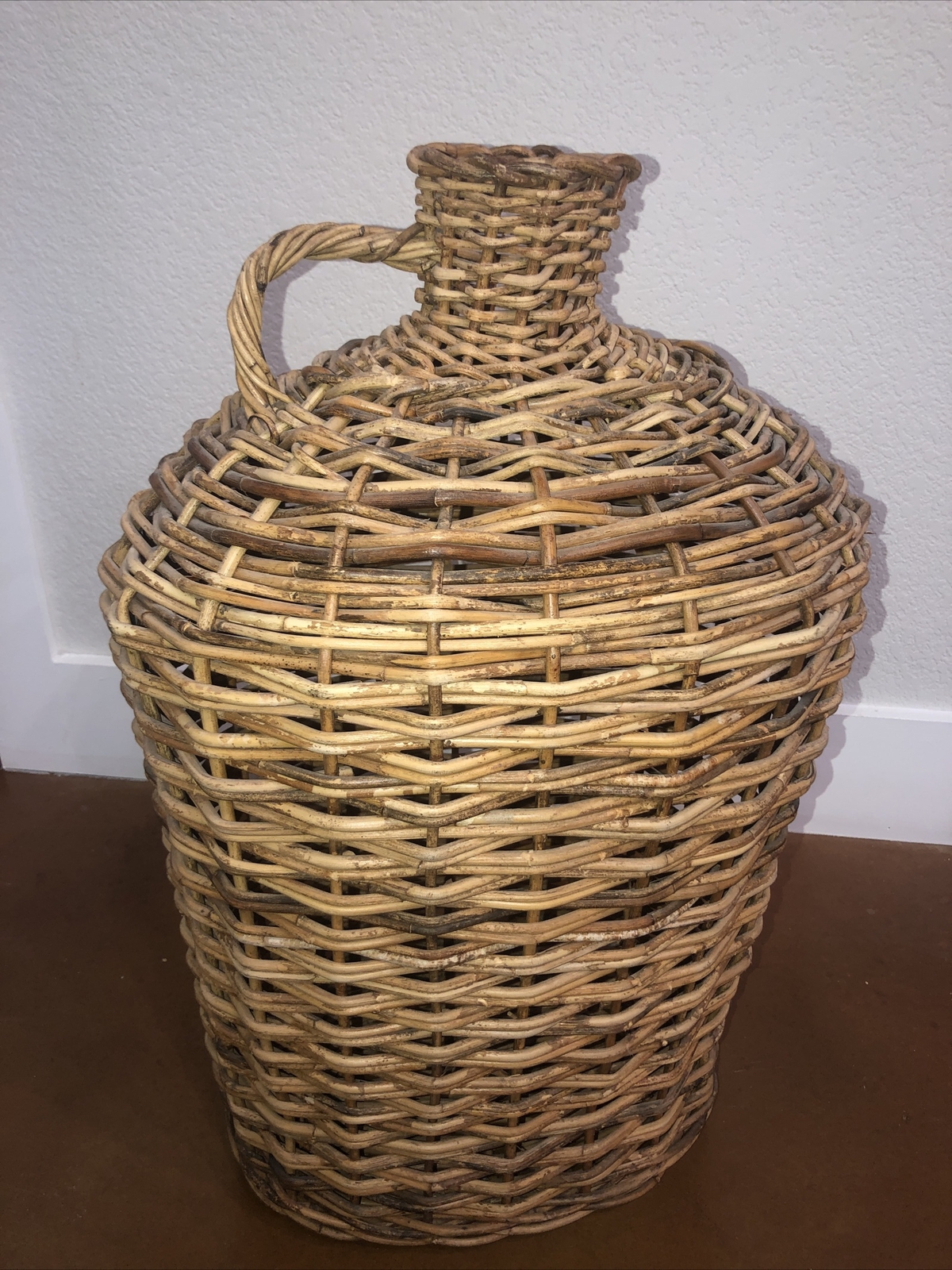 25” Tall Large Wicker Jug/Basket | eBay