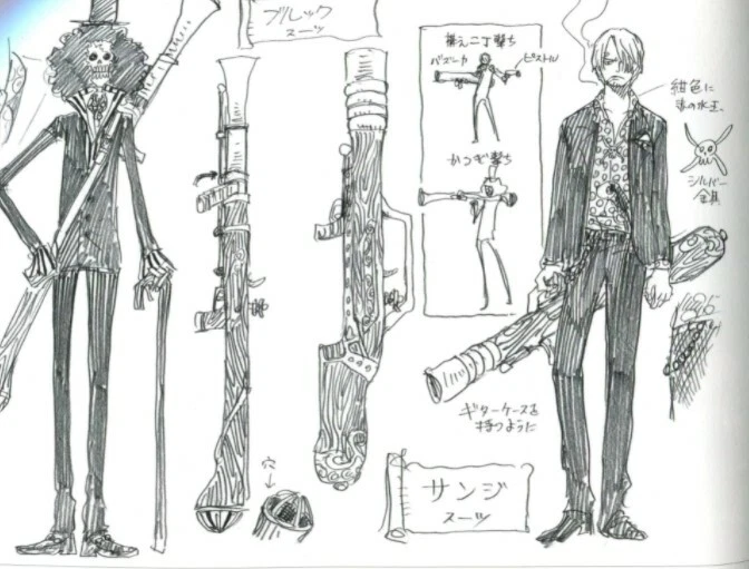 Eiichiro Oda Concept Sketches
