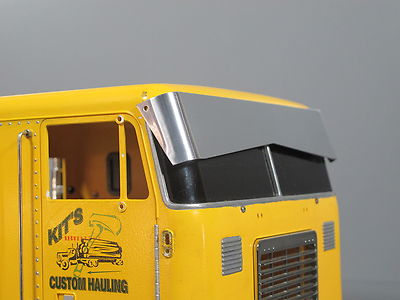 Front Aluminum Bowtie Sun Visor Plate Tamiya RC 1/14 Globe Liner Semi ...