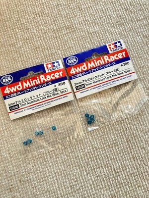 Mini 4Wd 2Mm Aluminum Lock Nut Blue 2-Piece Set | eBay