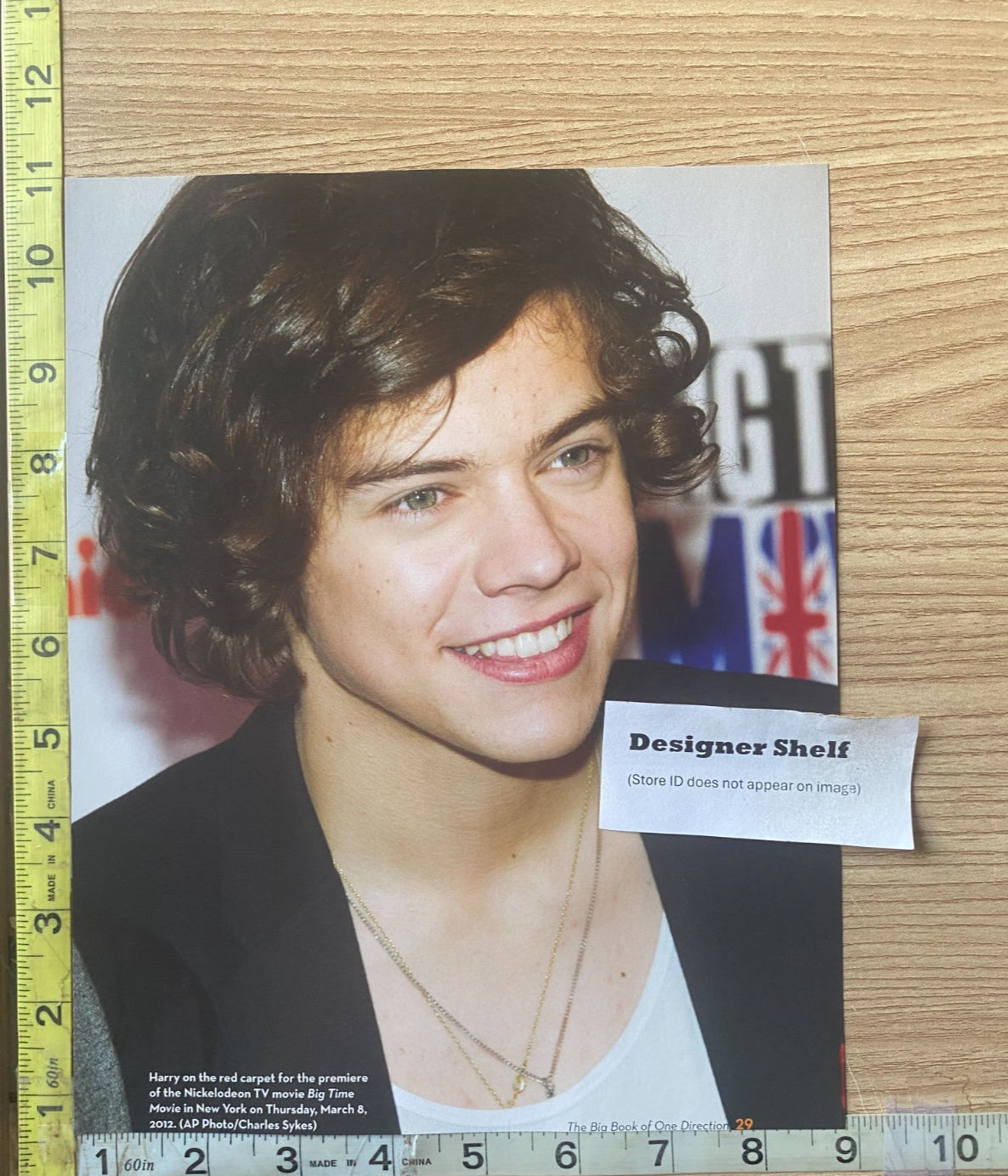 Harry Styles One Direction Movie Premiere 2012 Headshot Scene Book ...