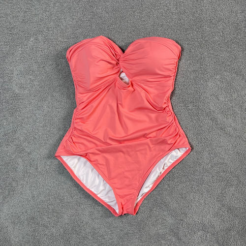 Loft Beach One Piece Coral Swimsuit Beach Bathing Suit Tassels Women's ...