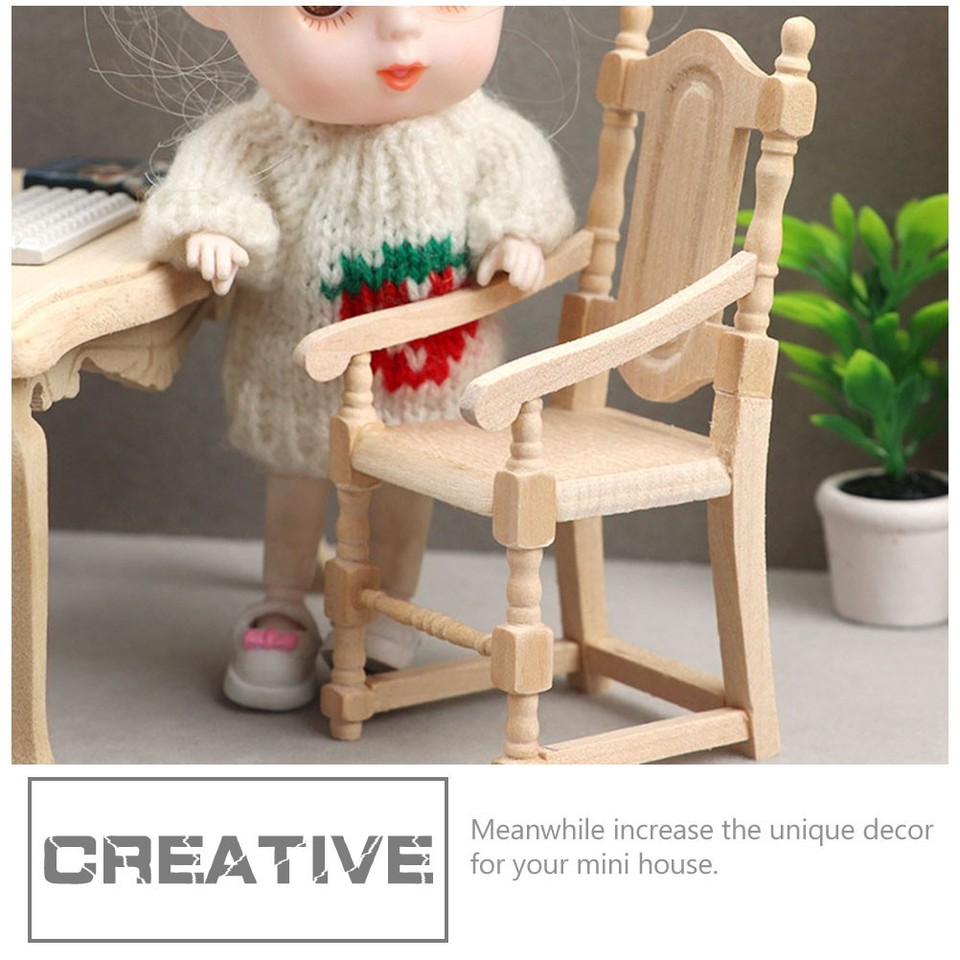 Miniature Furniture for Dollhouse Miniture Simulation Chair Decors ...