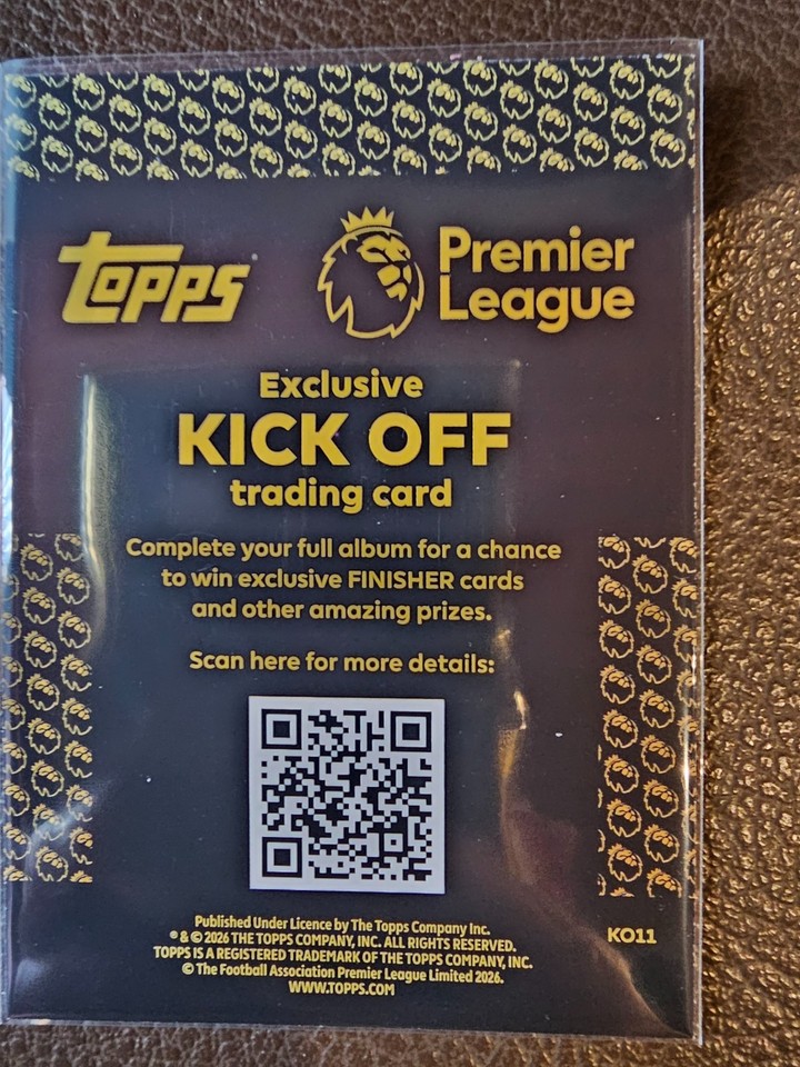 Topps Premier League 2026 Official Stickers Exclusive Kick Off ...