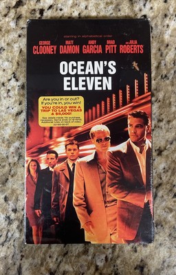 Oceans Eleven (VHS, 2002) Brad Pitt, George Clooney . New Factory ...