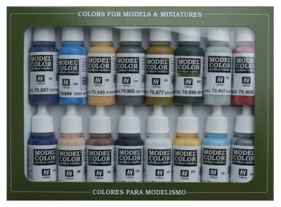 Vallejo Acrylic Model Color Colours 16x17ml Paint Sets | eBay