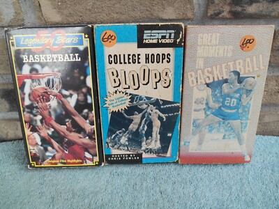 COLLECTION OF 3 VINTAGE 1990'S SPORTS BASKETBALL VHS TAPES 82554251534 ...