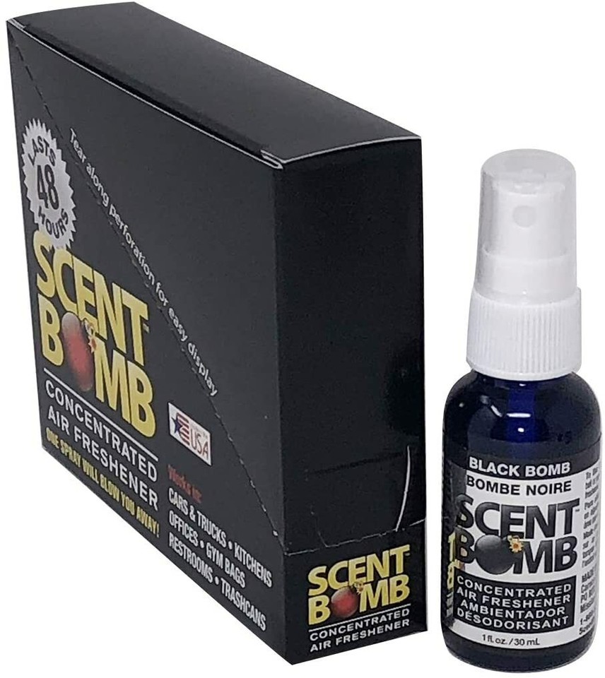 Scent Bomb 100% Oil Based Concentrated Air Freshener Spray, Black Bomb ...