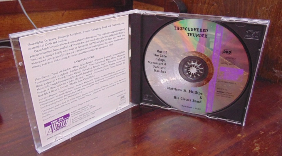 Matthew H. Phillips & His Circus Band - Thoroughbred Thunder / Troy 294 ...